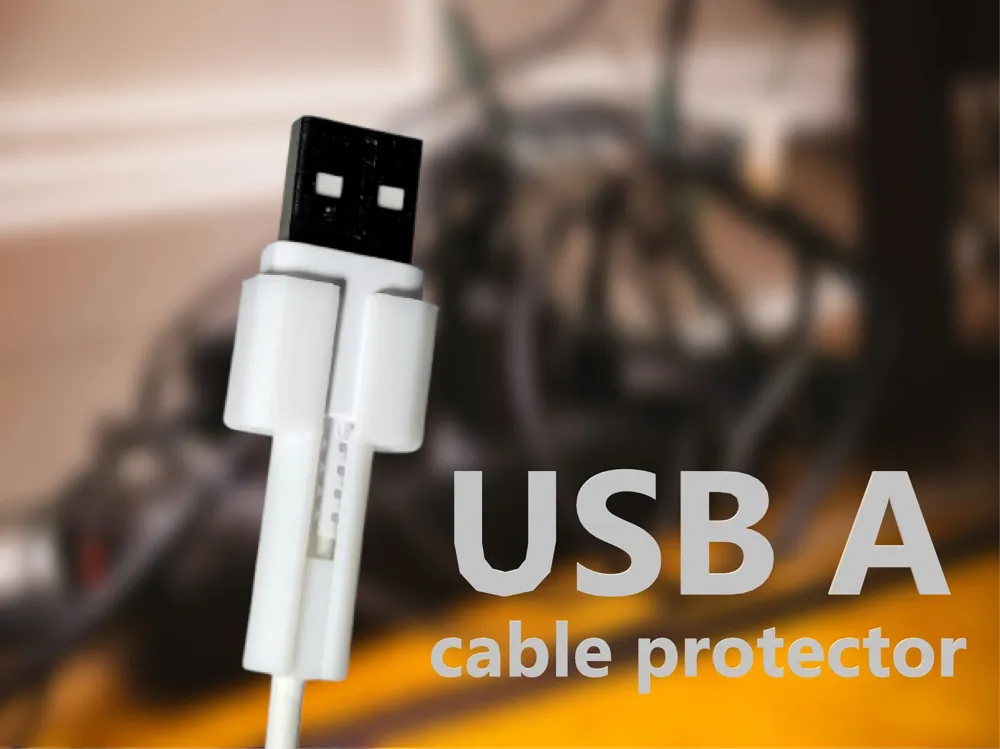 USB A cable protector by Toast - MakerWorld