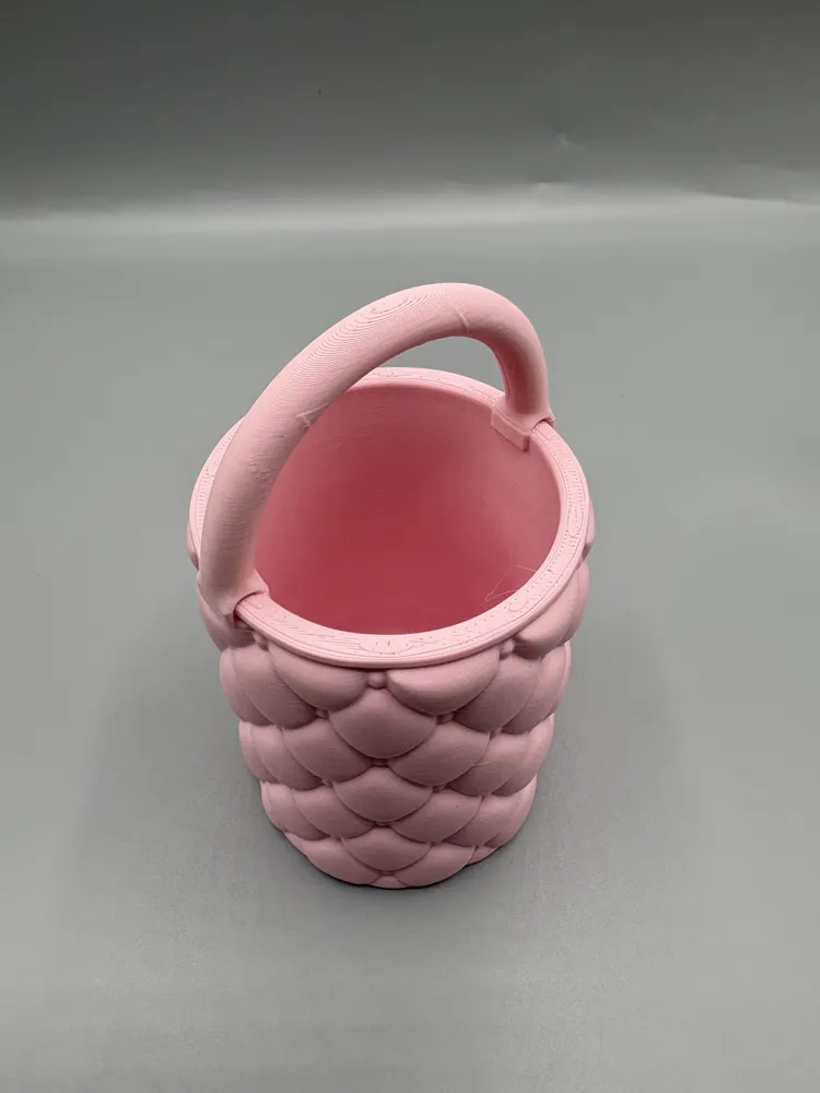 Aesthetic Quilted Desk Organizer Brush Holder - Free 3D Print Model ...