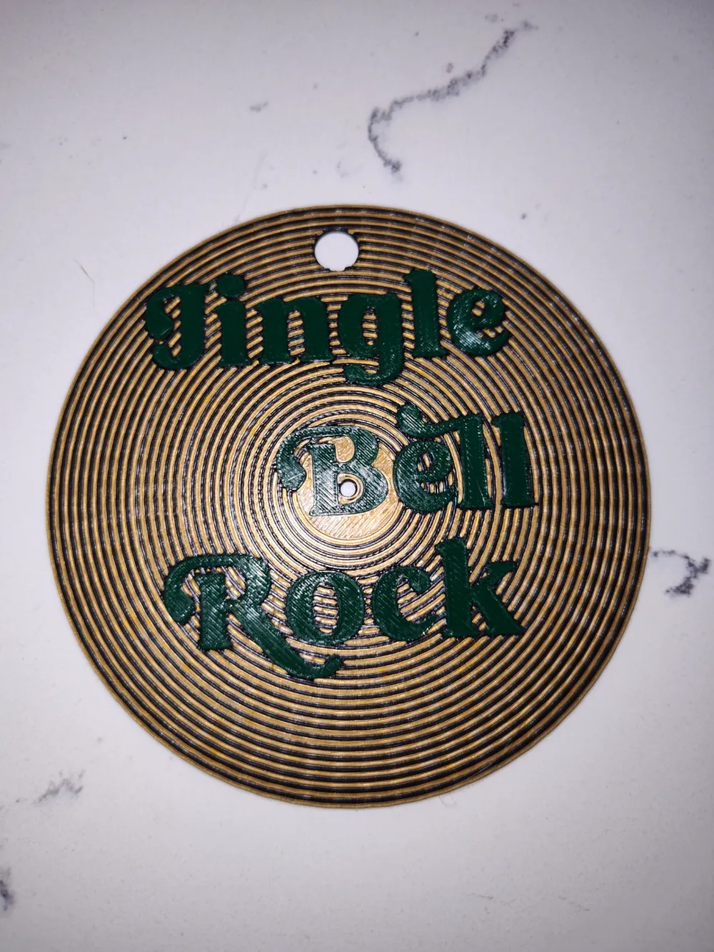 Jingle Bell Rock vinyl album ornament record by JS Makes - MakerWorld