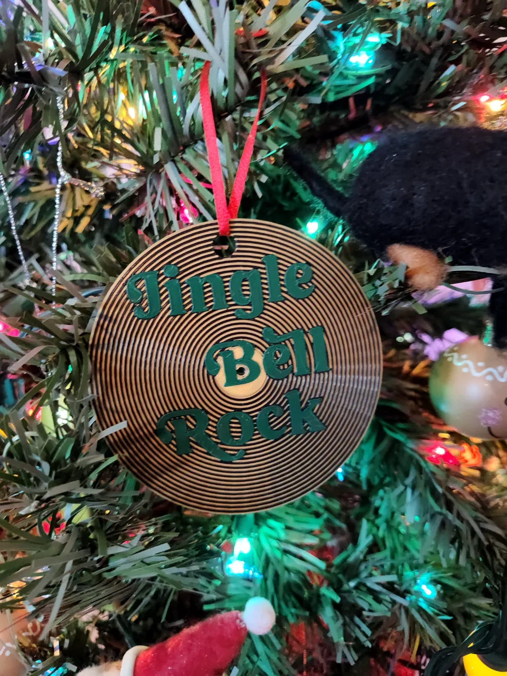 Jingle Bell Rock vinyl album ornament record by JS Makes - MakerWorld