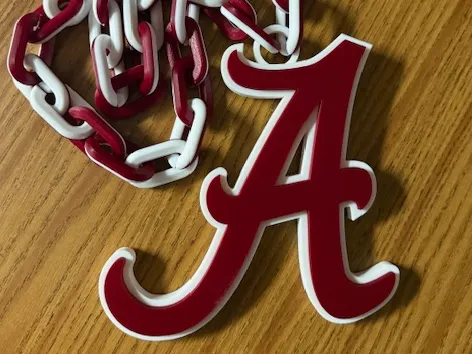Alabama Crimson Tide Oversized Hype Chain V1 - Free 3D Print Model ...