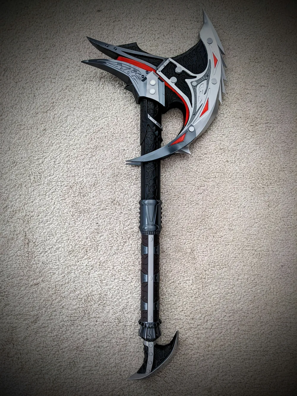 Daedric War Axe - Skyrim (No Glue) - Free 3D Print Model - MakerWorld