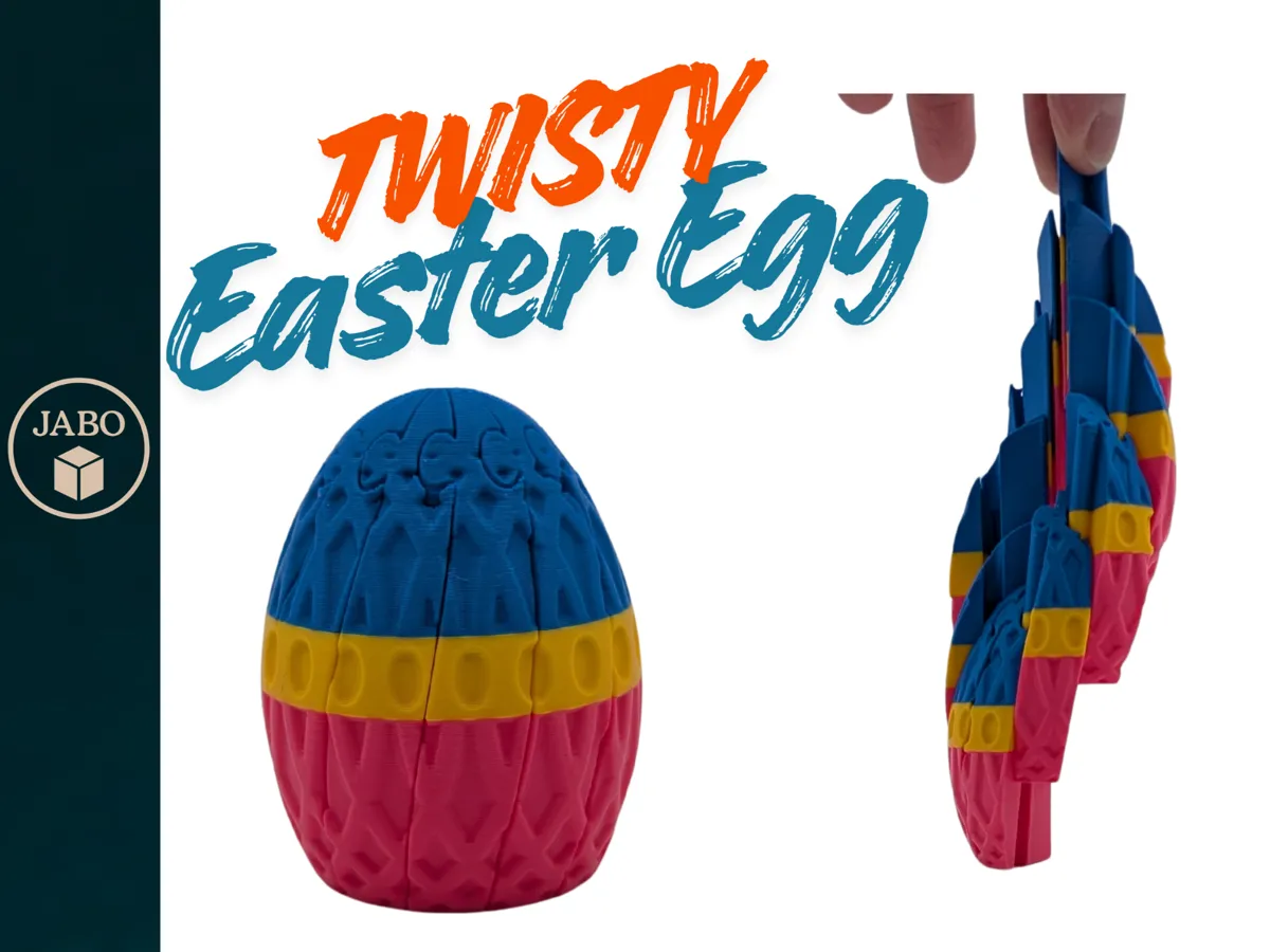 Easter Egg Twisty Fidget - Free 3D Print Model - MakerWorld