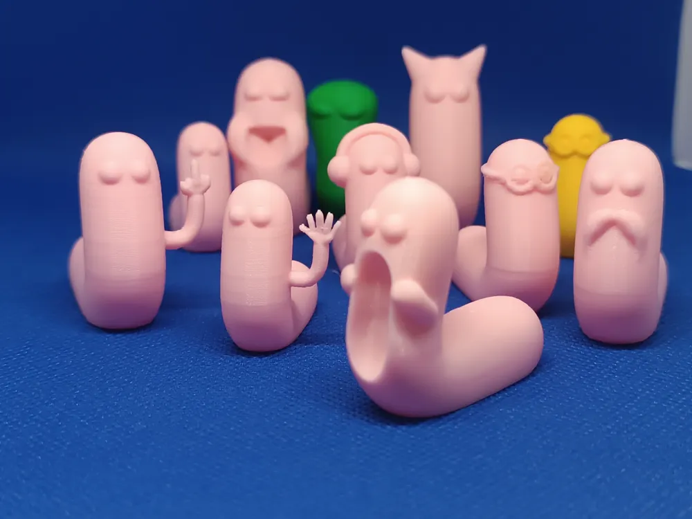 Gang of Worms - Munchy, the screaming worm! by Valeria Momo - MakerWorld