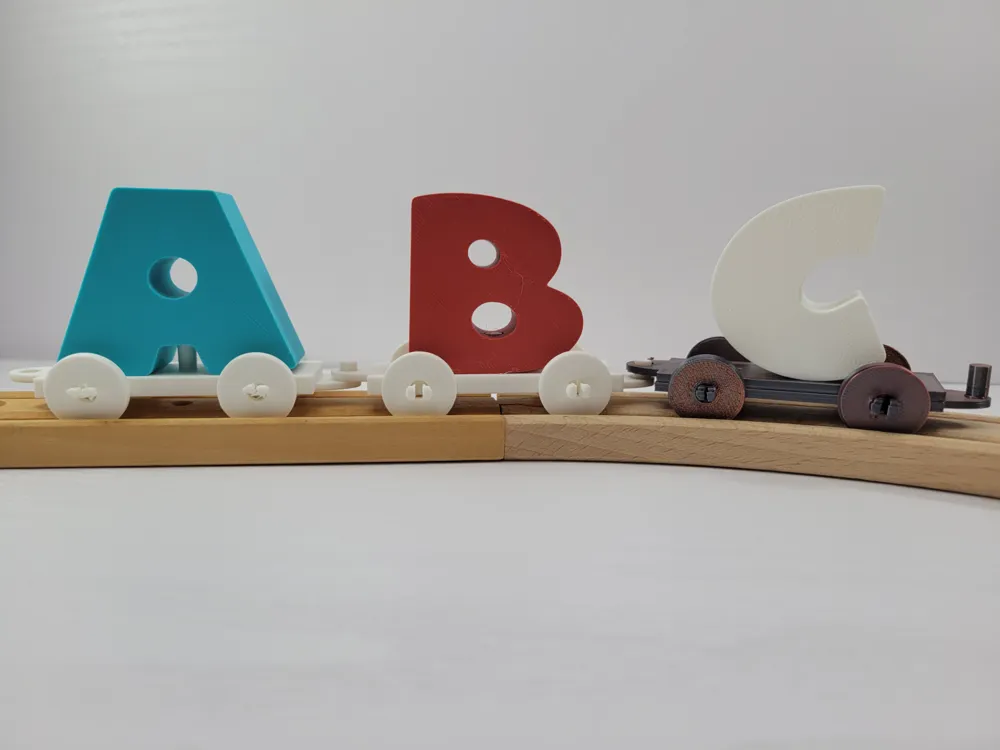 Alphabet Letter Train with all letters A-Z - Free 3D Print Model ...