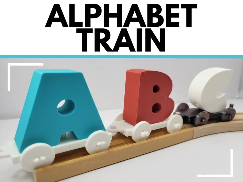 Alphabet Letter Train with all letters A-Z by STEMStarters MakerWorld ...