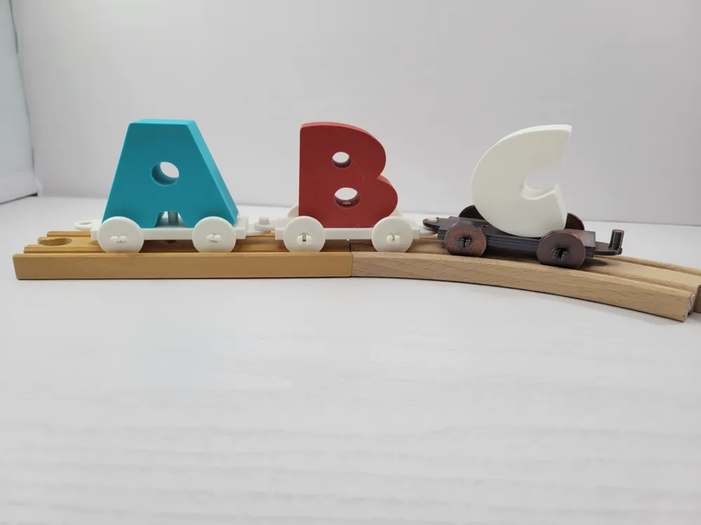 Alphabet Letter Train with all letters A-Z - Free 3D Print Model ...
