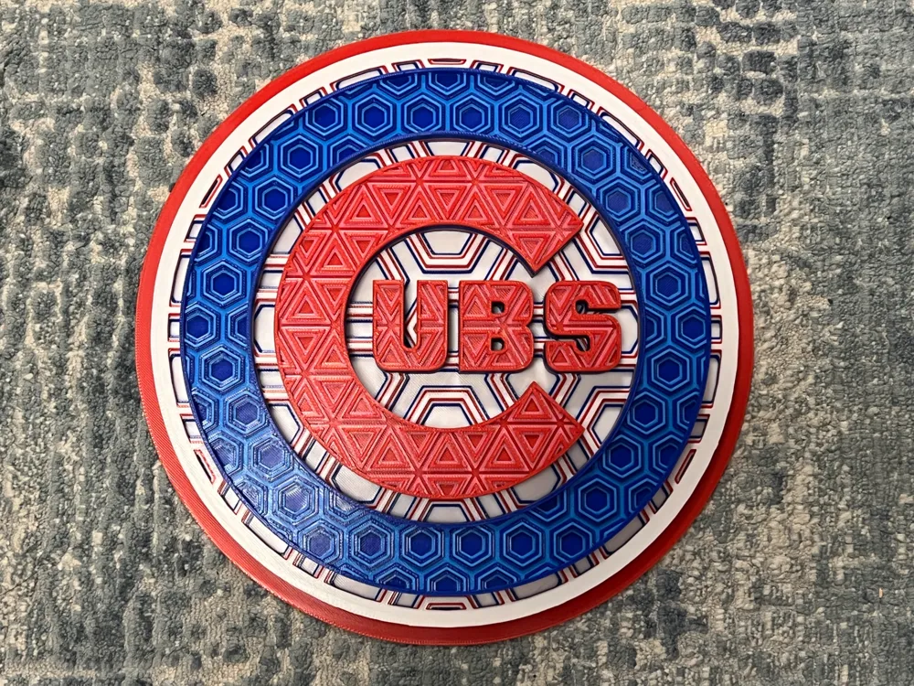 芝加哥小熊队三维马赛克V2 来自 Richie Rich Richie Rich - MakerWorld