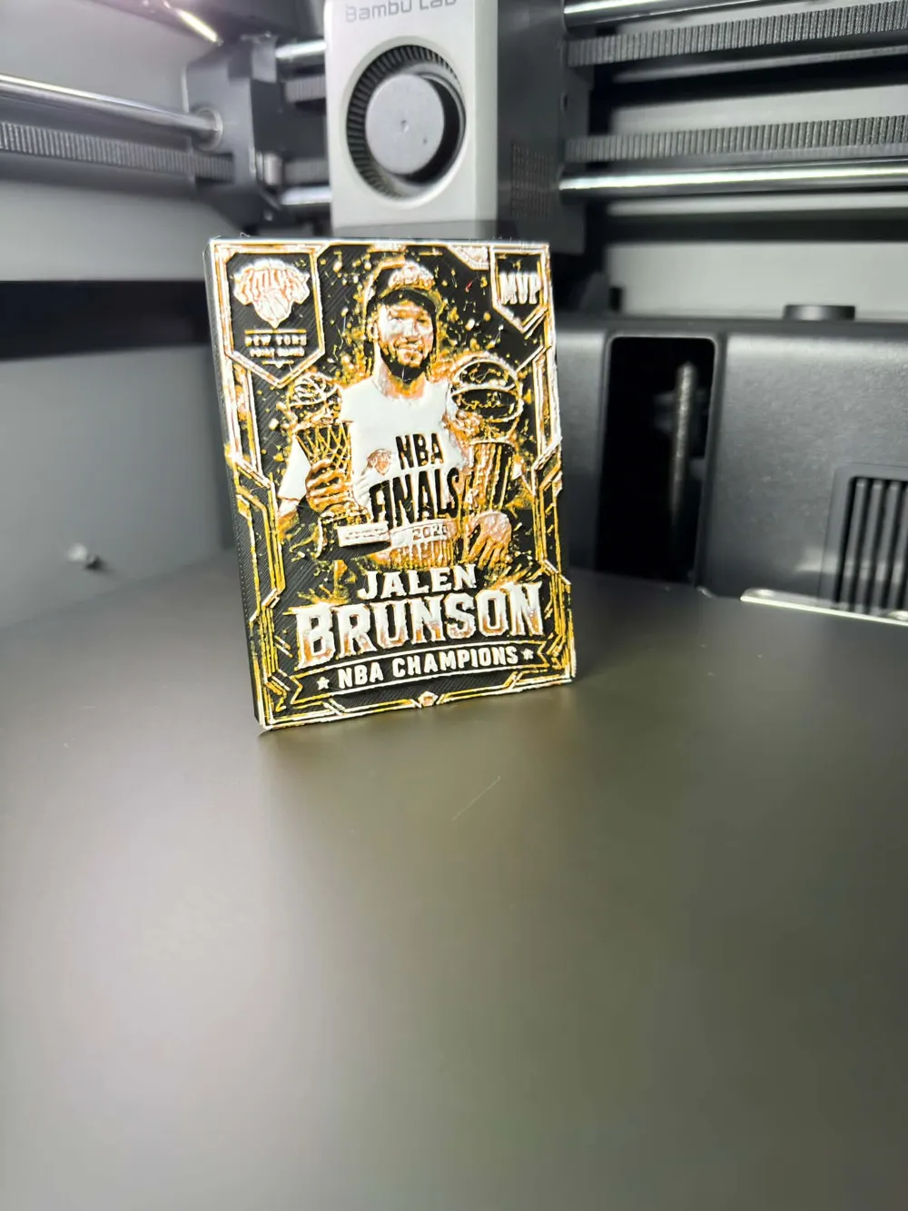 Jalen Brunson Champions Player Card - Free 3D Print Model - MakerWorld
