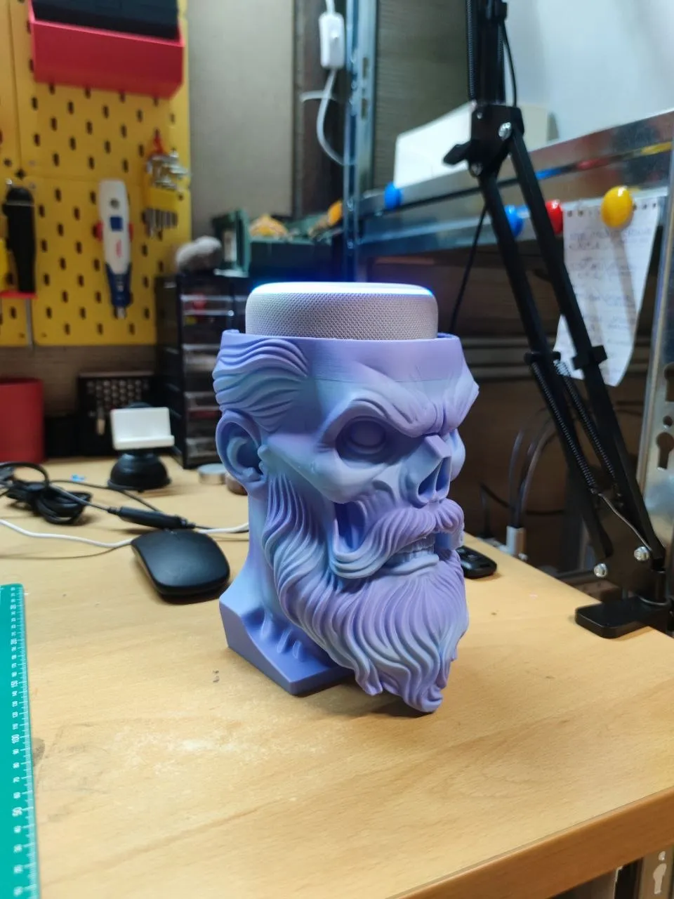 Echo Dot Stand – “The Elder Skull” by Eclipse 3D MakerWorld: Download ...