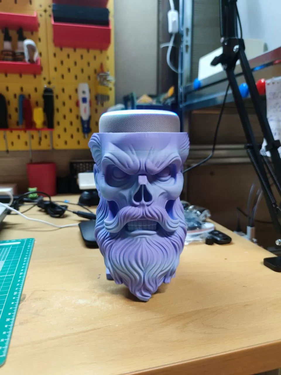 Echo Dot Stand – “The Elder Skull” - Free 3D Print Model - MakerWorld