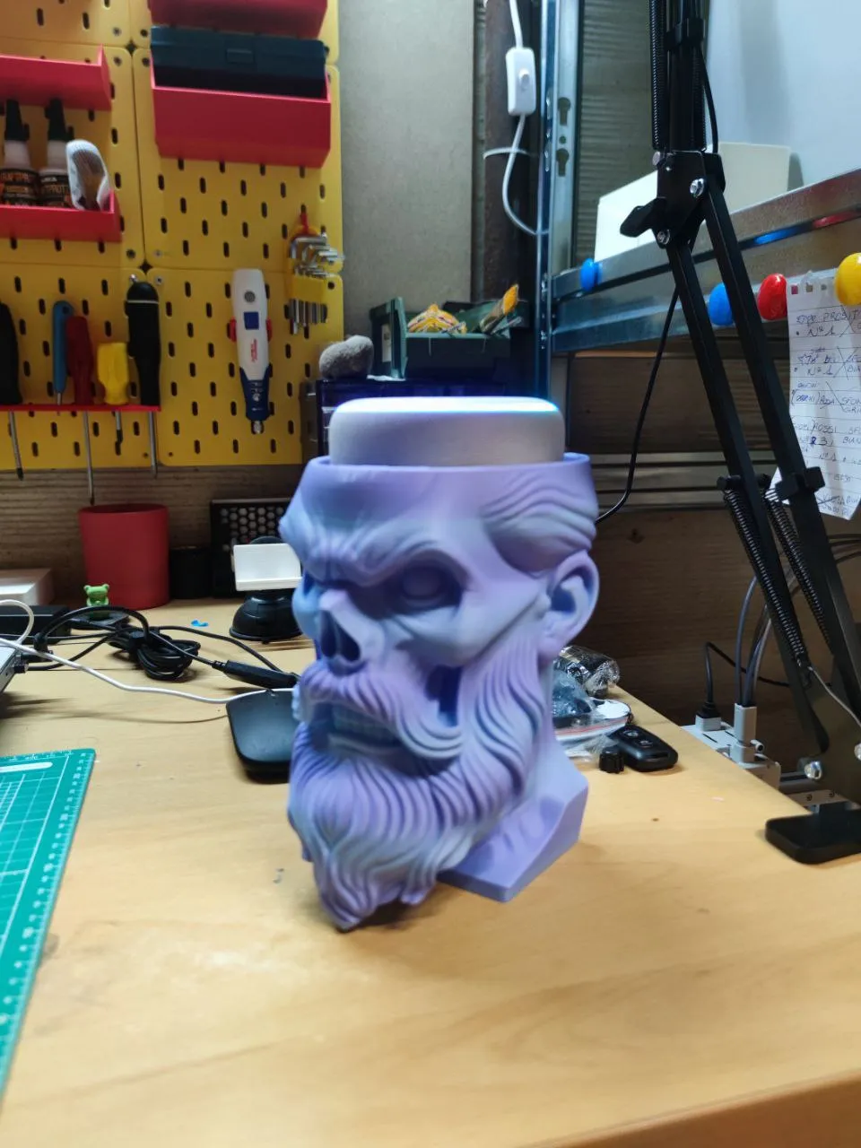 Echo Dot Stand – “The Elder Skull” - Free 3D Print Model - MakerWorld