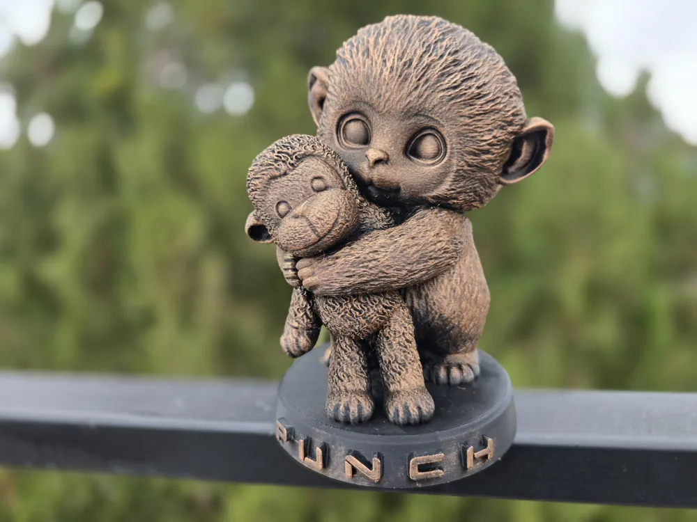 PUNCH MONKEY CUTE VIRAL - Free 3D Print Model - MakerWorld