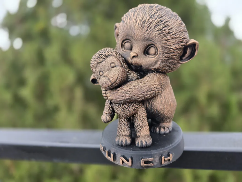 PUNCH MONKEY CUTE VIRAL - Free 3D Print Model - MakerWorld
