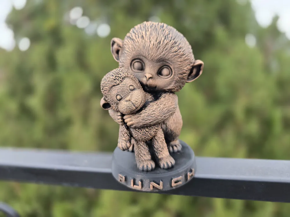 PUNCH MONKEY CUTE VIRAL - Free 3D Print Model - MakerWorld