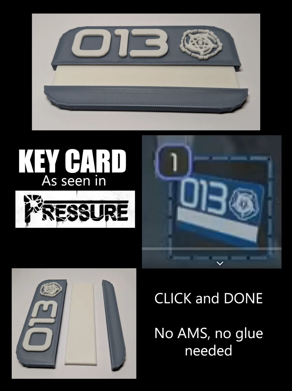 Key Card from Pressure (Roblox) by Together 3D MakerWorld: Download ...