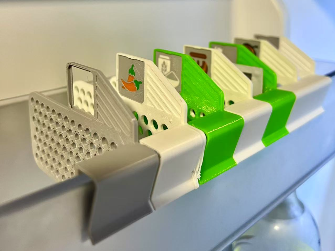 Replaceable Label Refrigerator Divider System (Dividers/Boxes/Label ...