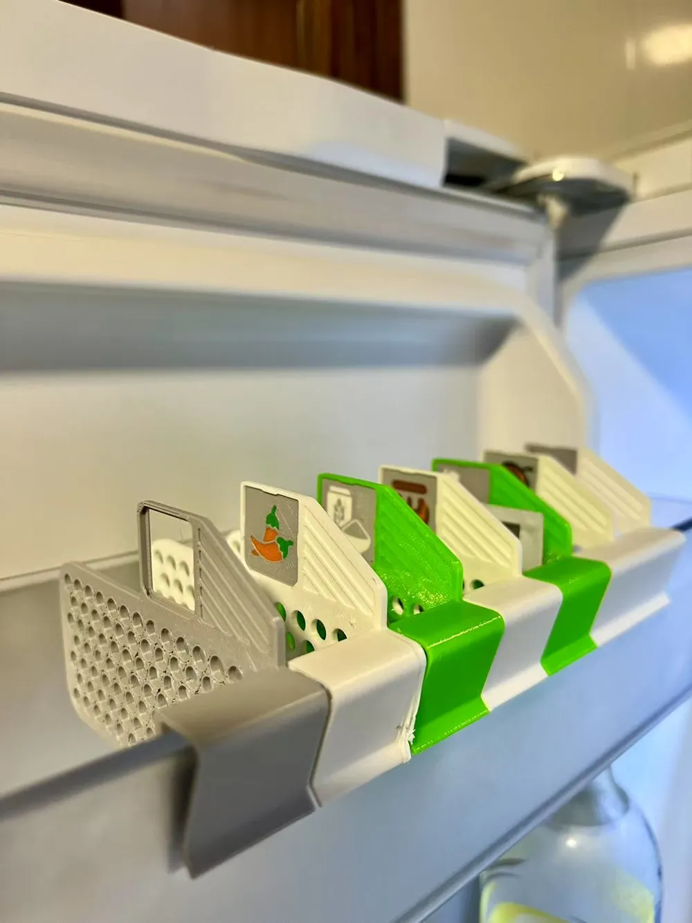 Replaceable Label Refrigerator Divider System (Dividers/Boxes/Label ...