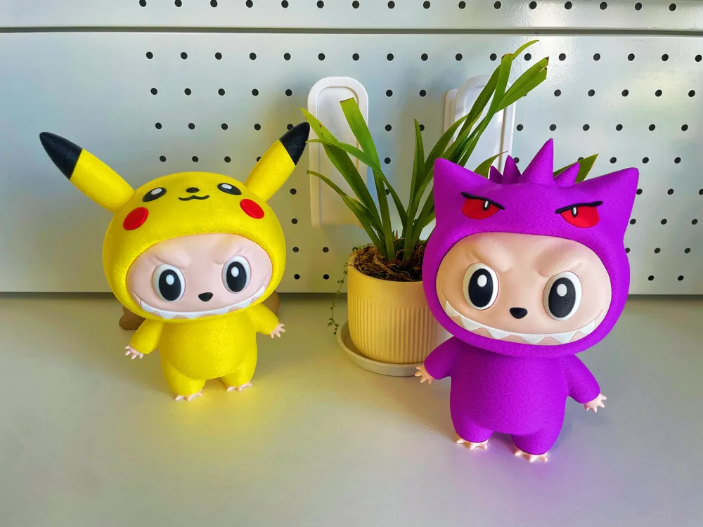 Gengar+Labubu (NO AMS) by 手残的Leo MakerWorld: Download Free 3D Models