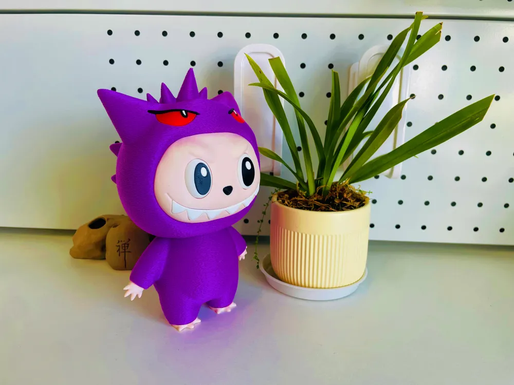 Gengar+Labubu (NO AMS) by 手残的Leo MakerWorld: Download Free 3D Models