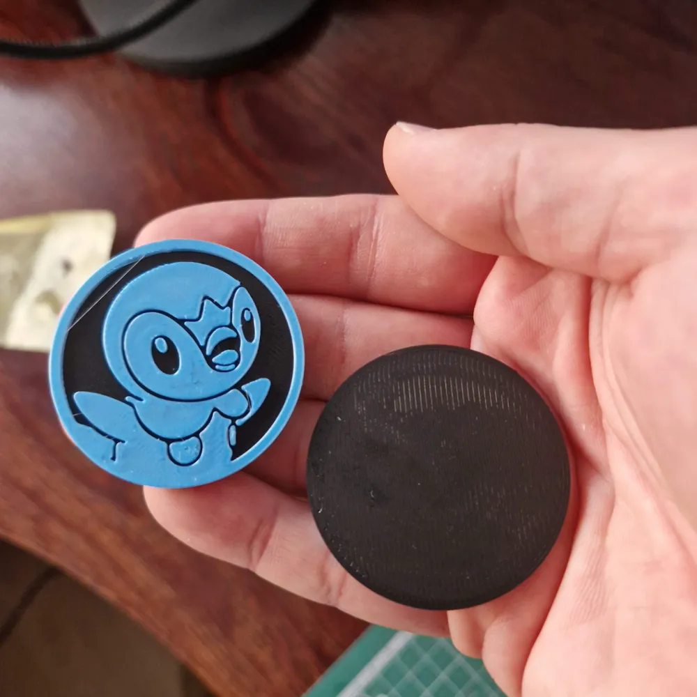 Piplup Pokemon Coin by Kryator - MakerWorld