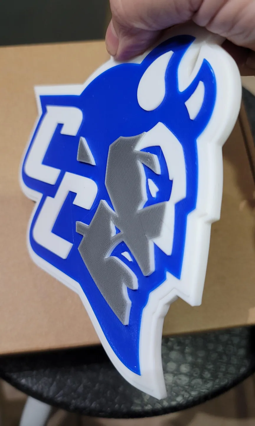 CENTRAL CONNECTICUT 3D Logo 180mm series by mercadogarzas MakerWorld ...