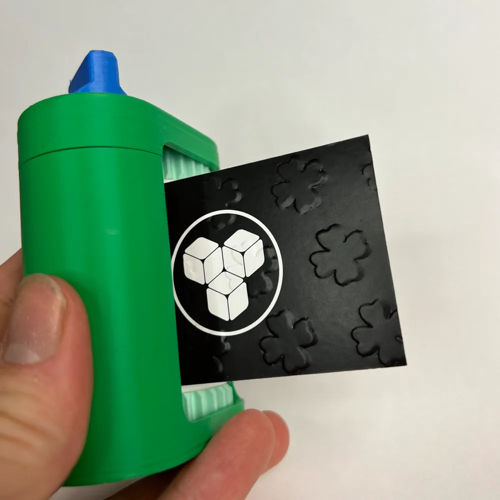 Clover pattern - Business Card Embosser Rollers by Makerspace.Online - MakerWorld