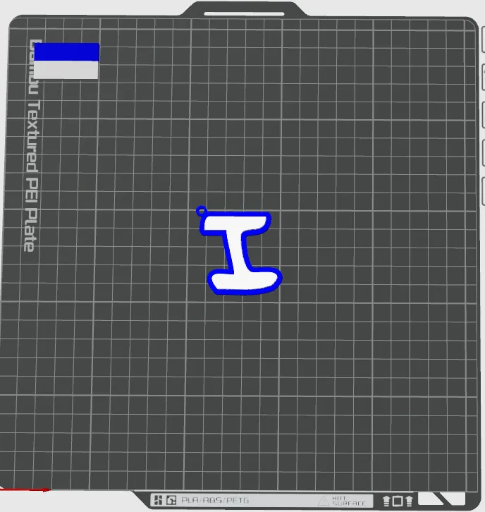 Letter i keychain by MB3D - MakerWorld