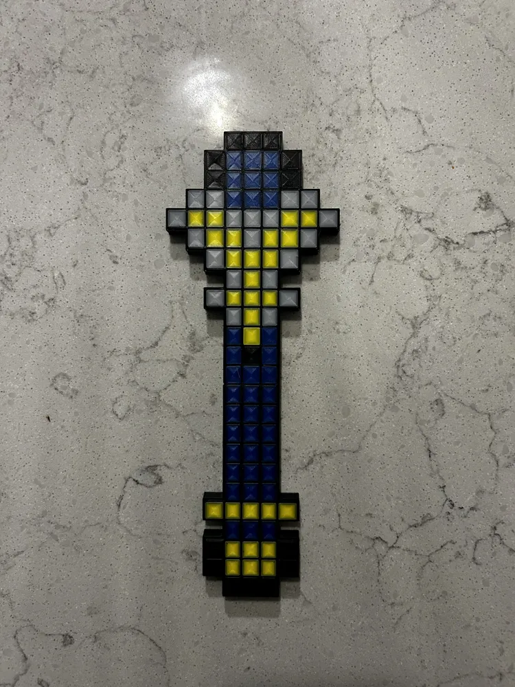 泰拉瑞亚像素化水之权杖（两个零件，AMS） - 免费 3D 打印模型 - MakerWorld