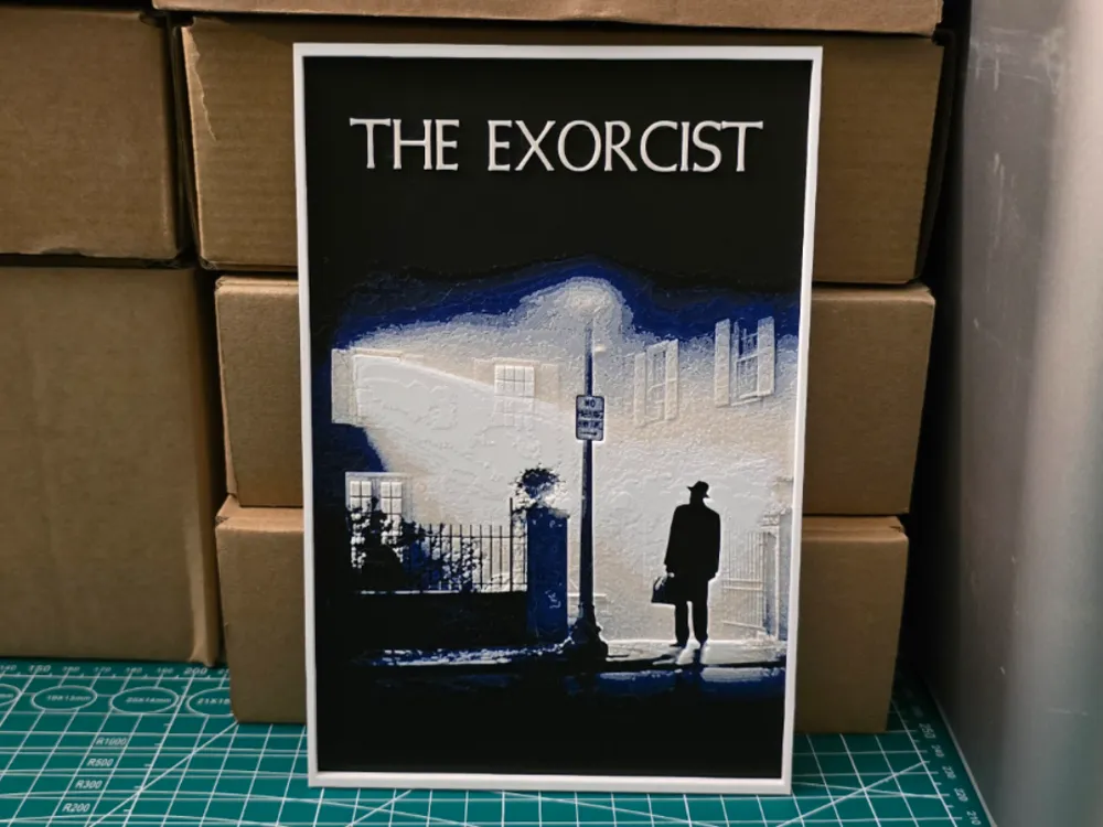 The Exorcist Movie Poster - Hueforge Art by Lumpy3D - MakerWorld