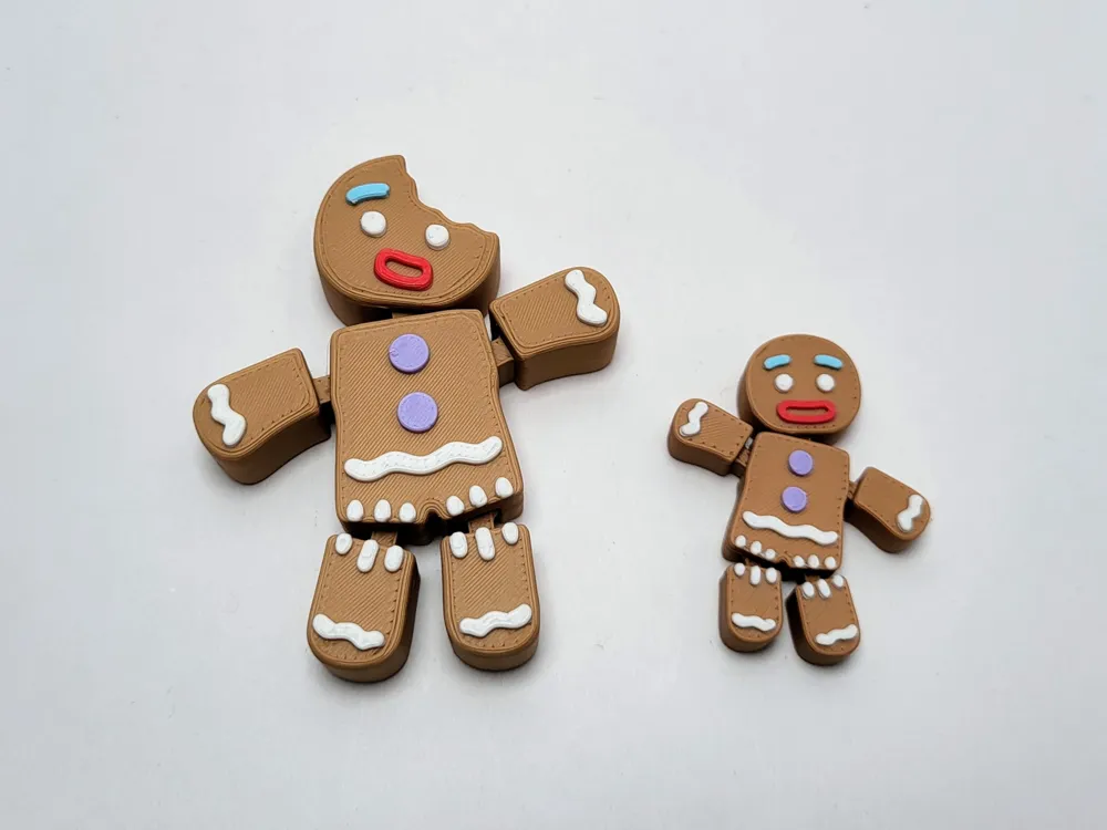 Articulated Gingerbread Man - Strong Joints by Art Design. 3D ...