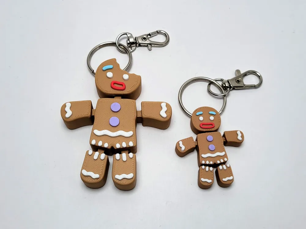Articulated Gingerbread Man - Strong Joints - Free 3D Print Model ...
