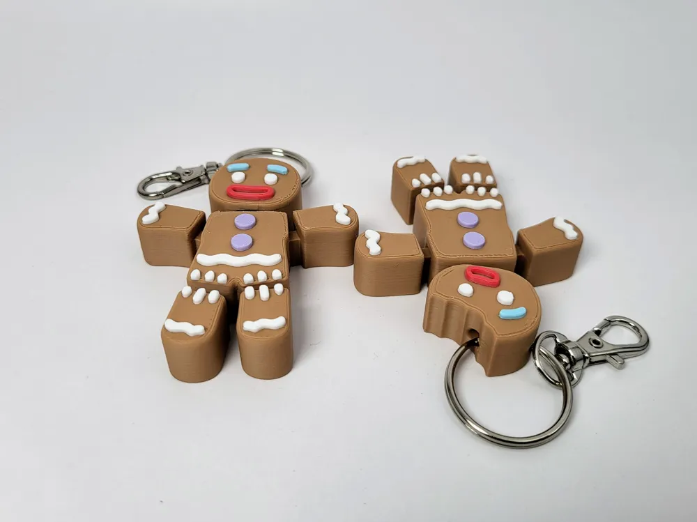 Articulated Gingerbread Man - Strong Joints - Free 3D Print Model ...