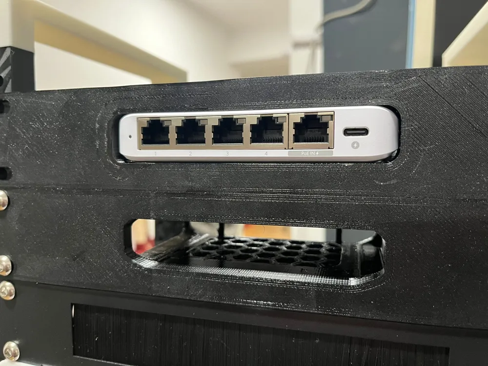Ubiquiti Unifi USW-Flex-Mini 2.5G 10'' rack mount by Mauker MakerWorld ...