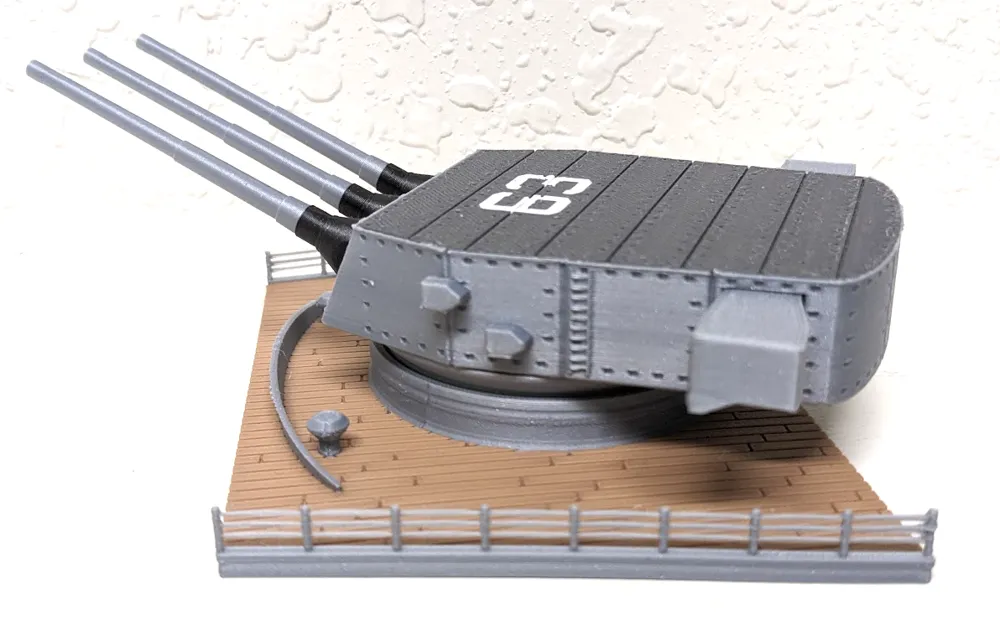 WWII Iowa-Class Battleship Turret with Moving Guns by Rexi Labs ...