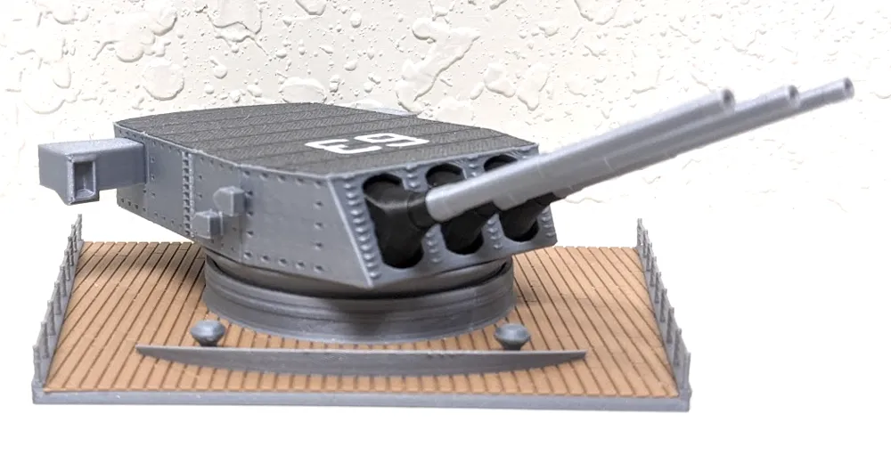 WWII Iowa-Class Battleship Turret with Moving Guns by Rexi Labs ...