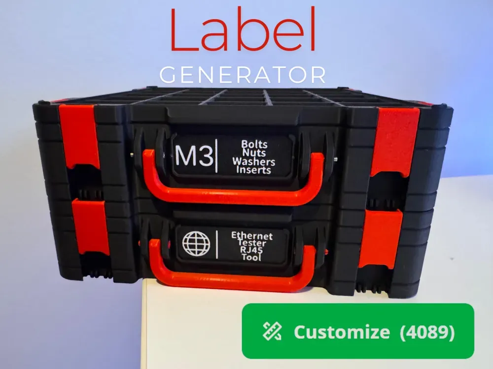 Highly Customizable Label Generator by Yoda82 MakerWorld: Download Free ...