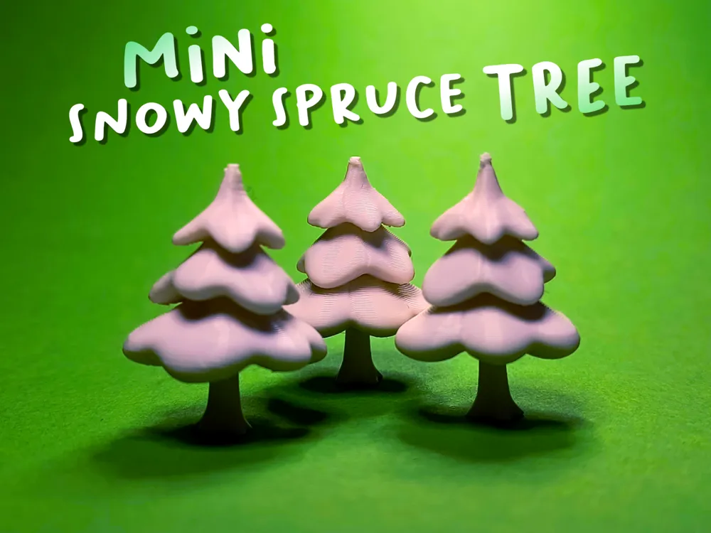 Mini Snowy Spruce Tree by JOLKA - MakerWorld