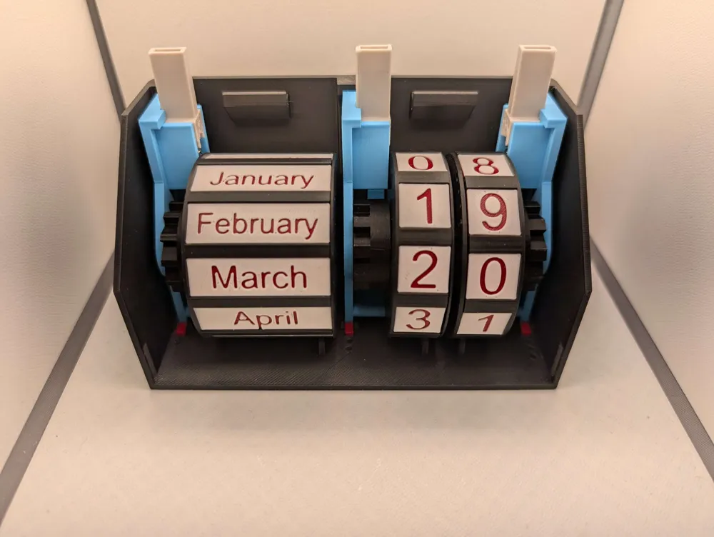 Mechanical Calendar - Free 3D Print Model - MakerWorld