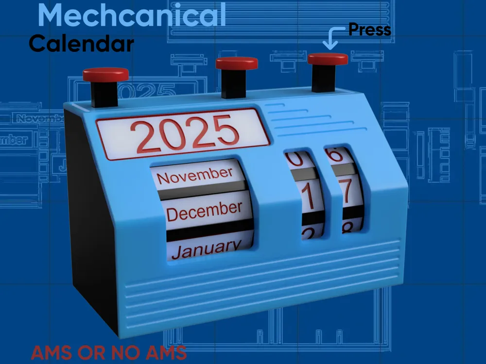 Mechanical Calendar - Free 3D Print Model - MakerWorld