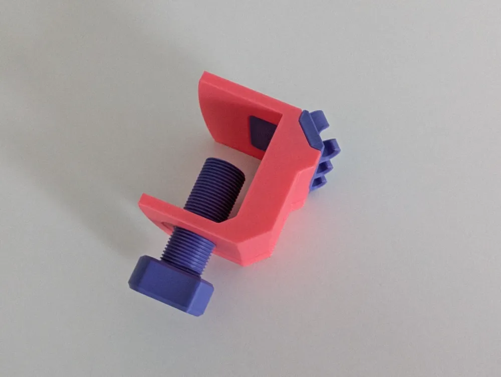 Desk clamp cable holder - Modular - Free 3D Print Model - MakerWorld
