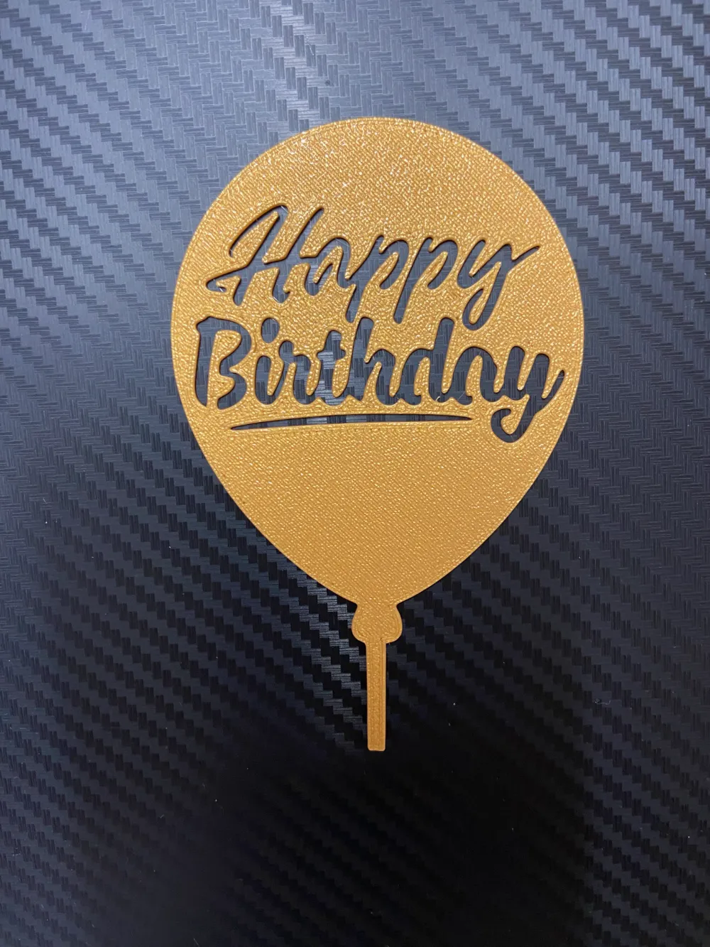 happy birthday balloon cake topper by Morganja - MakerWorld