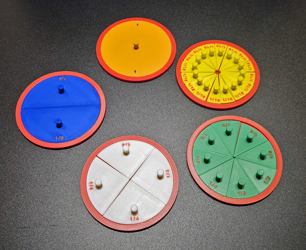 Learning fractions for children - Free 3D Print Model - MakerWorld