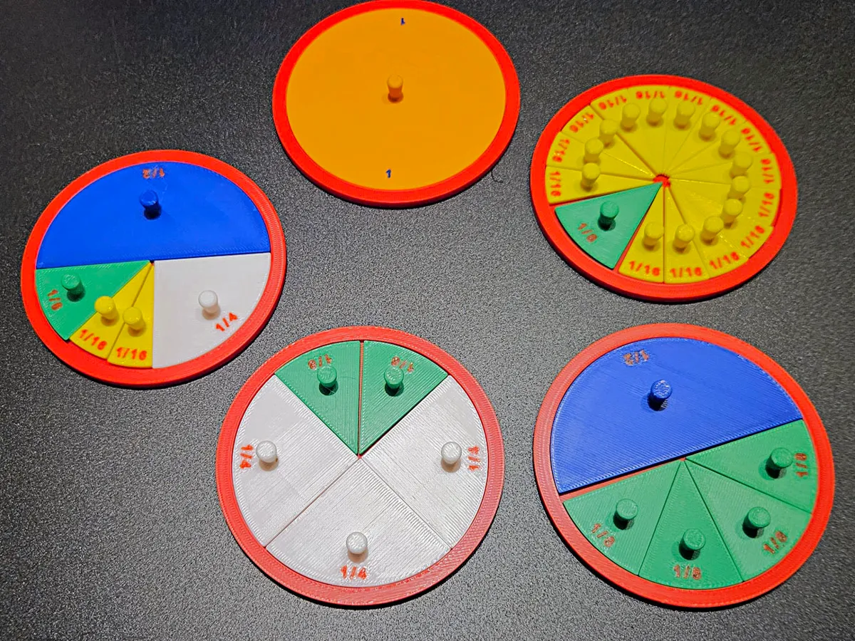 Learning fractions for children - Free 3D Print Model - MakerWorld