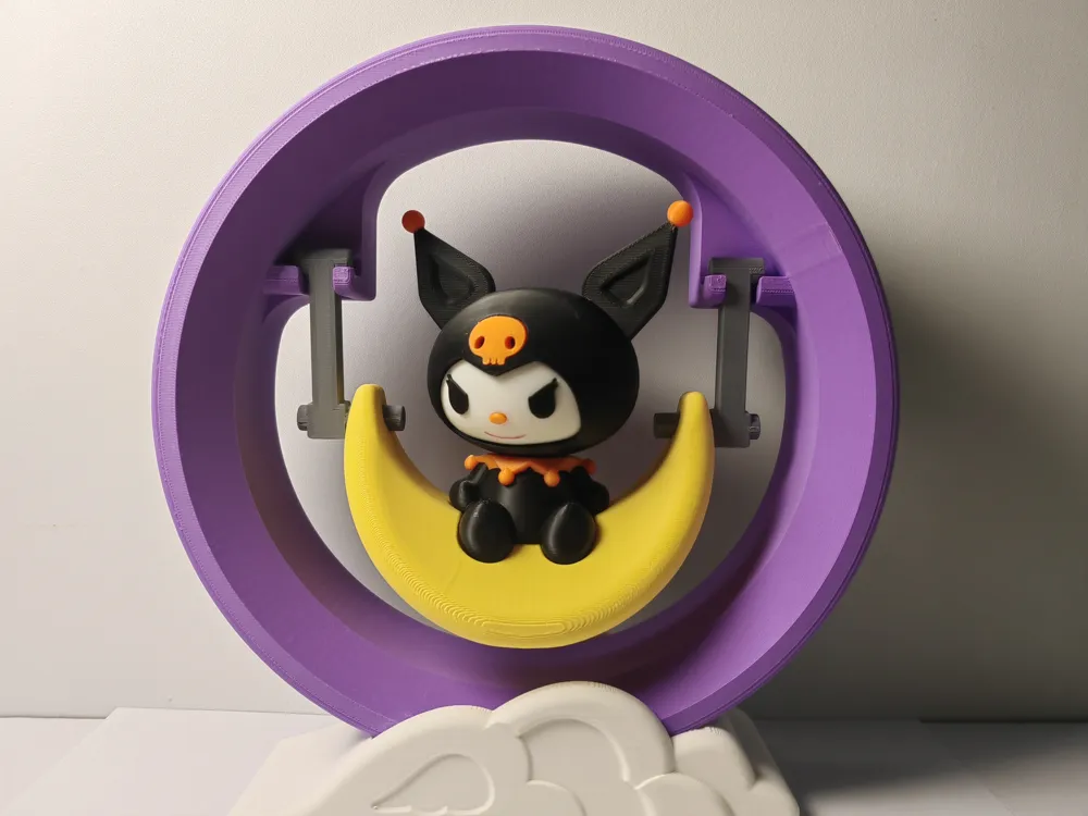 Mid-Autumn Good Luck - Moon Swing - Kuromi by 天门计划 MakerWorld: Download ...