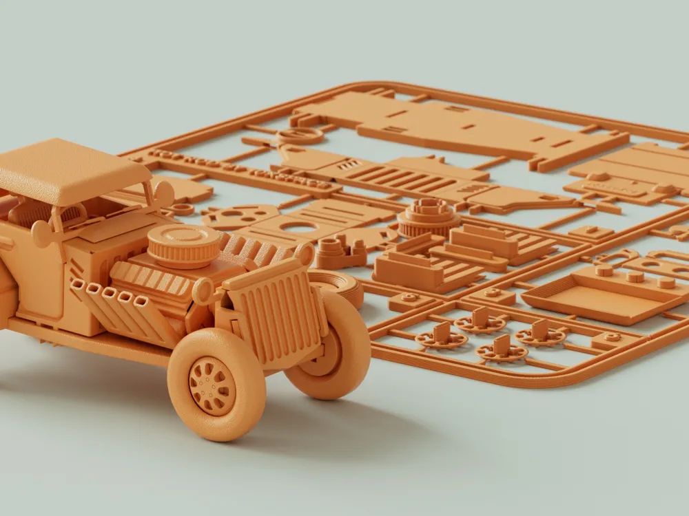 HOT ROD- KIT CARD - Free 3D Print Model - MakerWorld