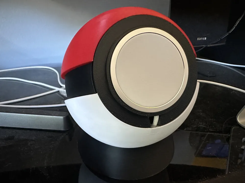 Pokeball charger works with new magsafe 2024 - Free 3D Print Model ...