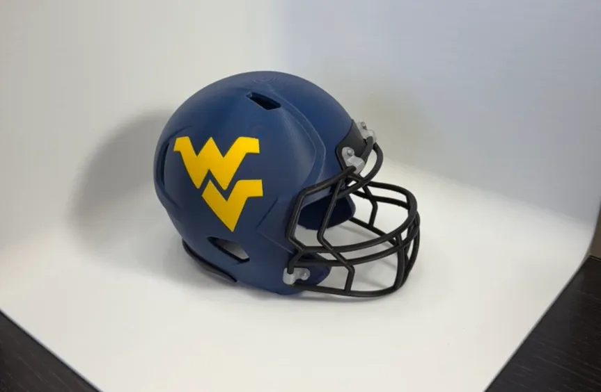 West Virginia WVU Mountaineers Football Helmet - Free 3D Print Model ...