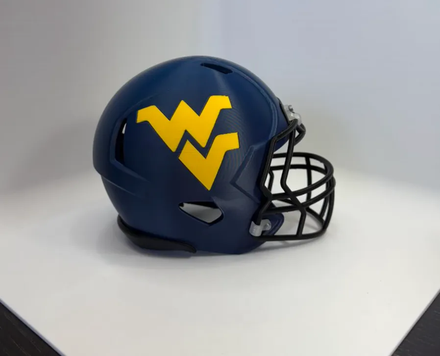 West Virginia WVU Mountaineers Football Helmet - Free 3D Print Model ...