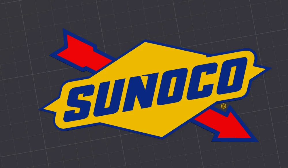 sunoco logo - Free 3D Print Model - MakerWorld